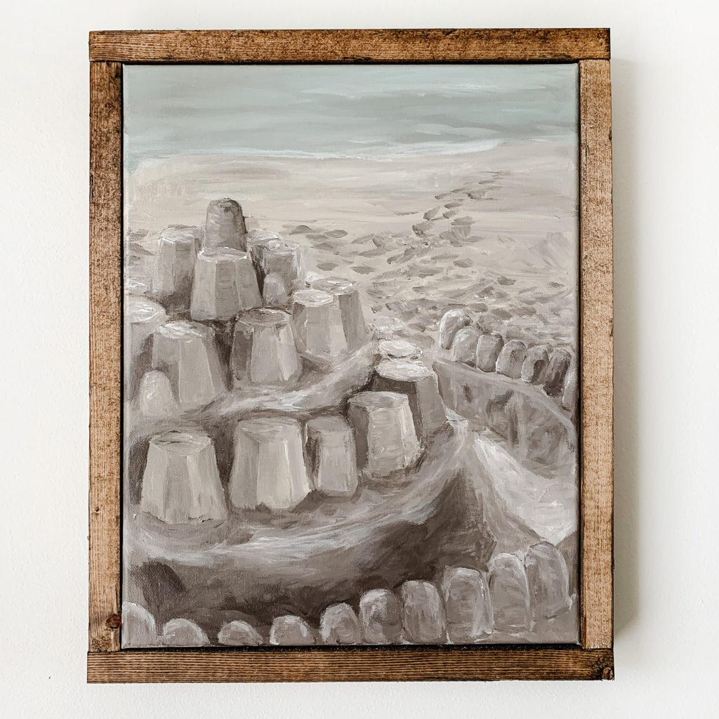 Sandcastle Painting | 11x14 | Charleston Homemaker